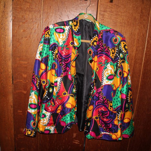 Coral Bay | Jackets & Coats | Colorful Fun Jacket For Dresses Pants Or ...